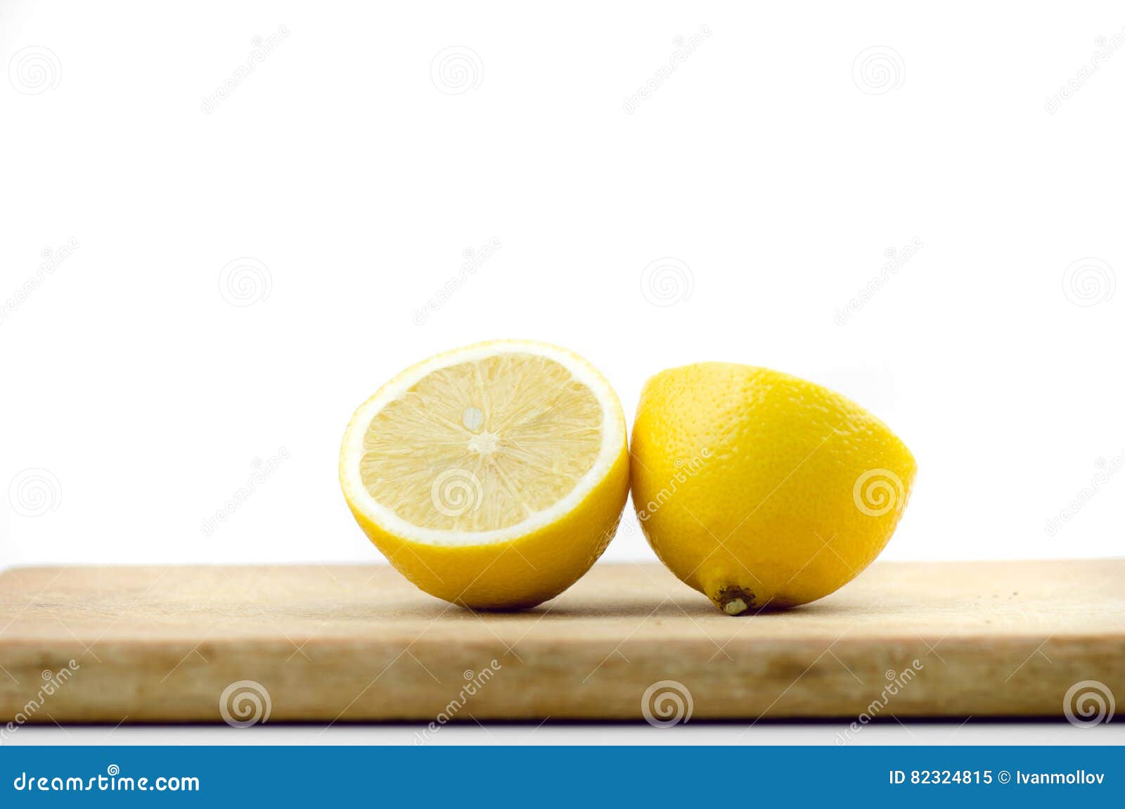 Cutted on Half Lemon stock image. Image of sliced, vitamin - 82324815