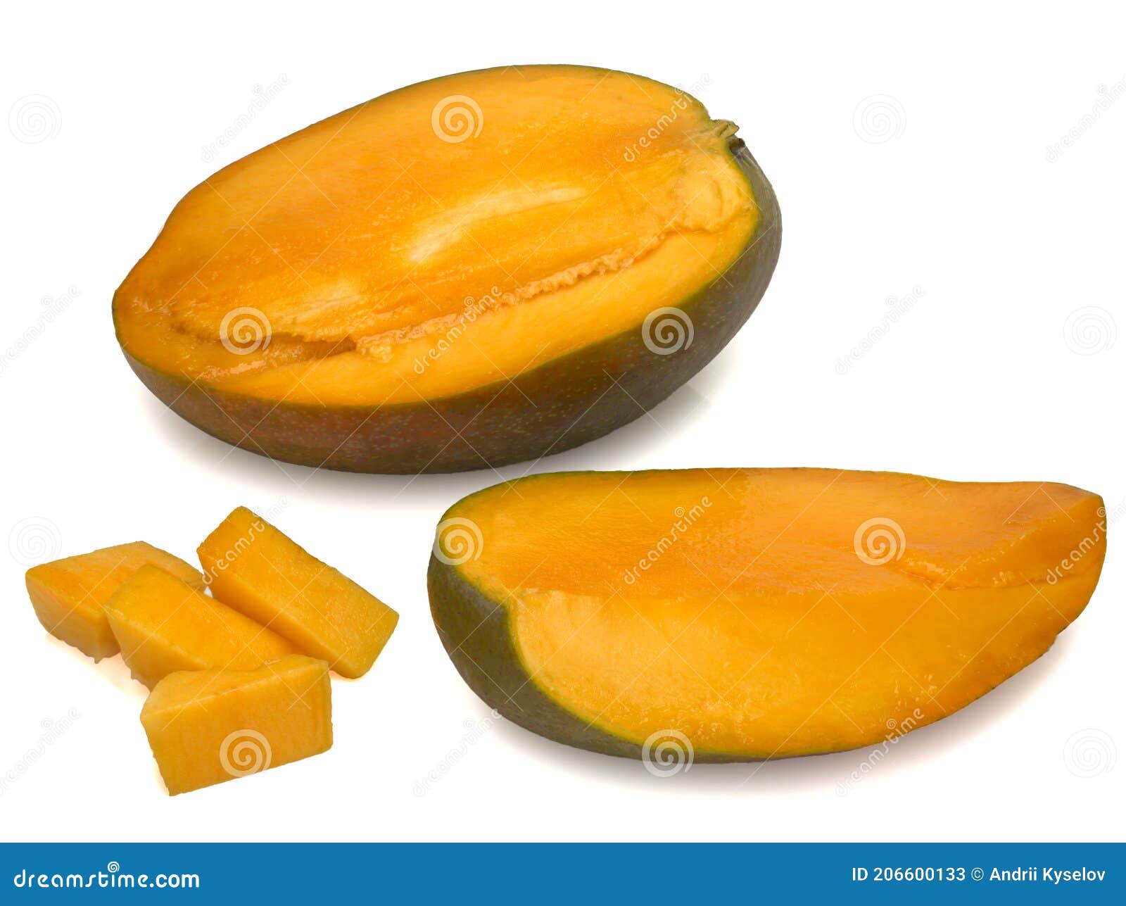 Cutted Mango Fruit , Natural Look Stock Image - Image of diet, produce ...