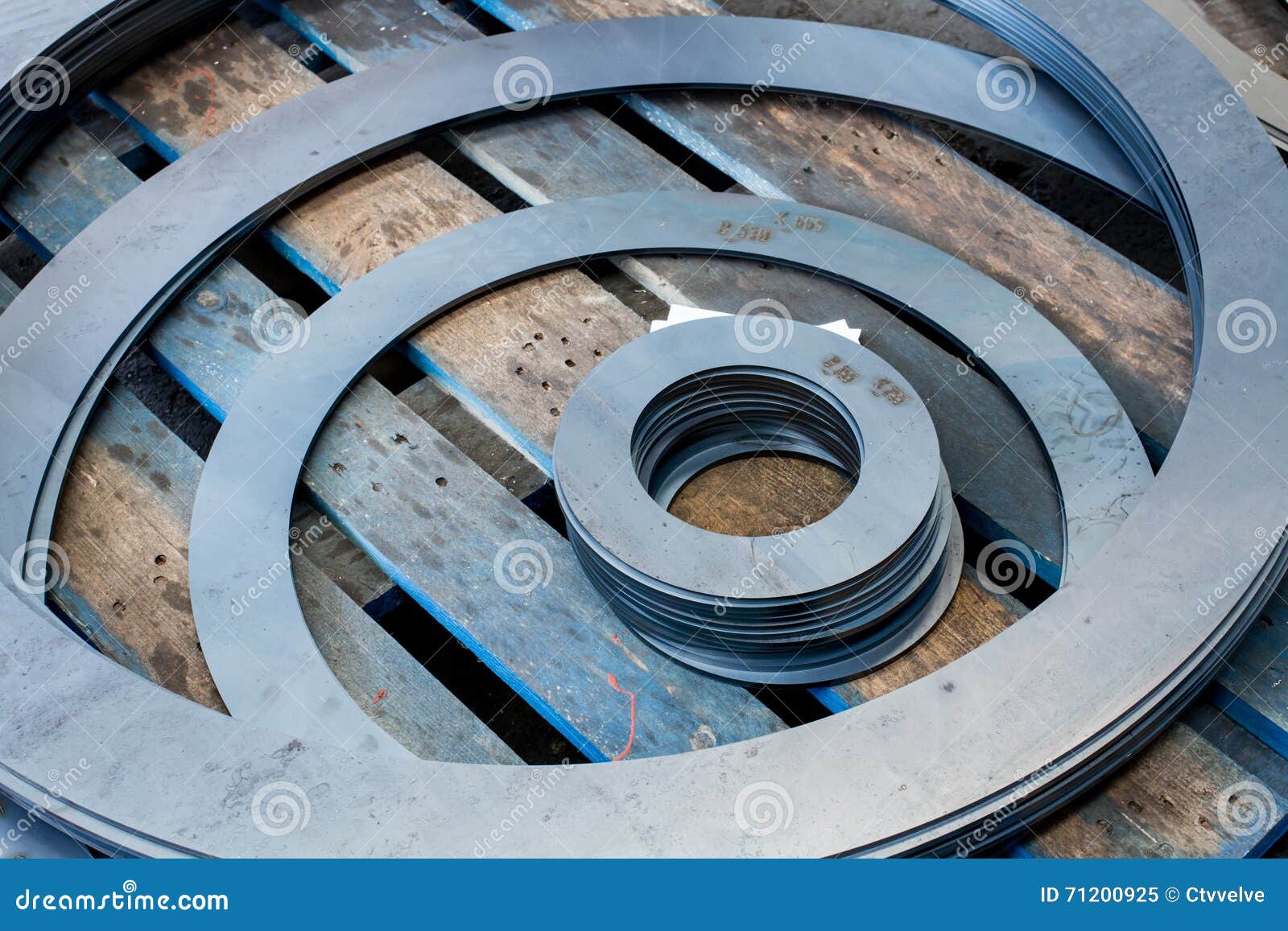 Cutted metal stock image. Image of industrial, wood, weld - 71200925