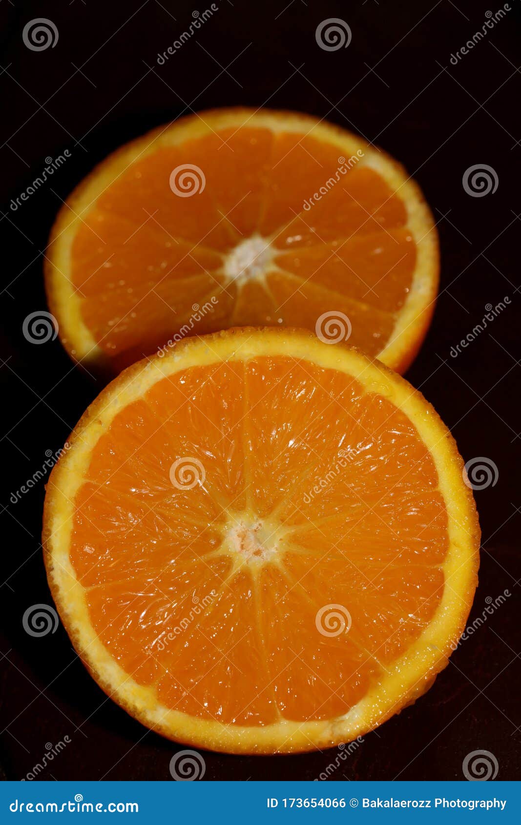Cutted Orange Center Macro Macro Background High Quality Prints Stock ...
