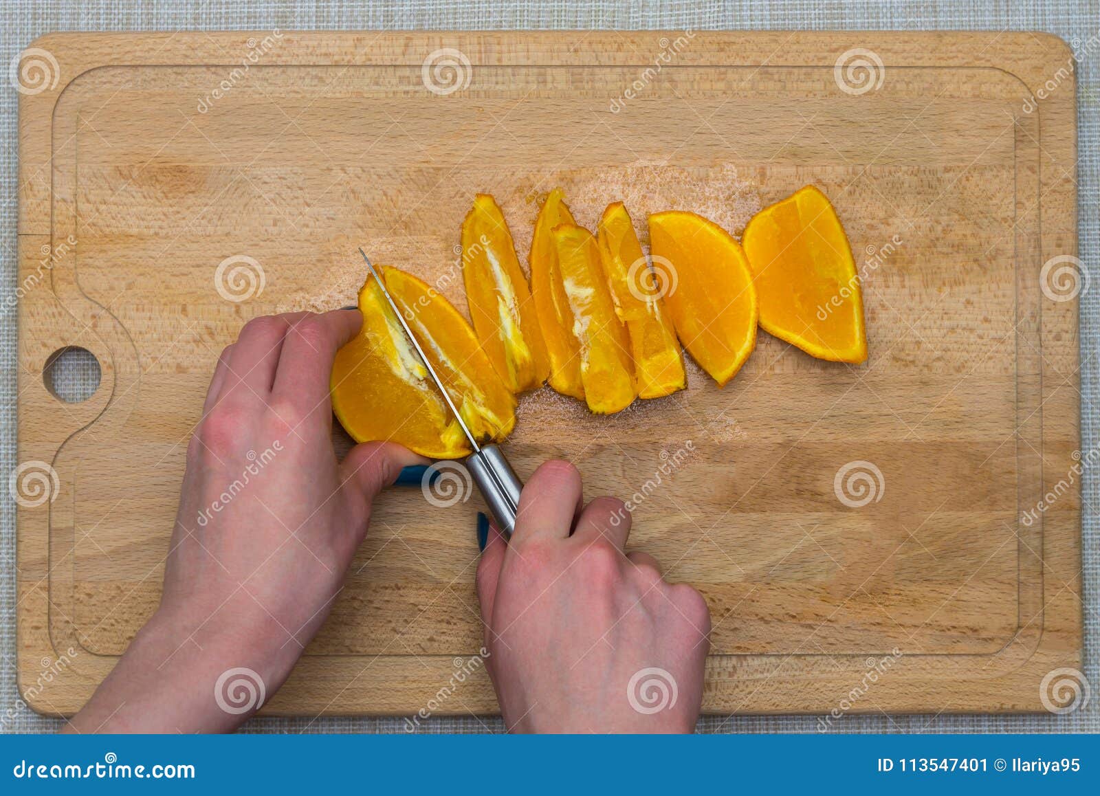 Cutted Orange on a Wooden Board Stock Image - Image of chopping, lime ...