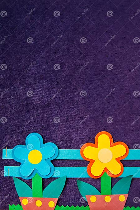 Cutted paper flower stock image. Image of decoration - 12498975