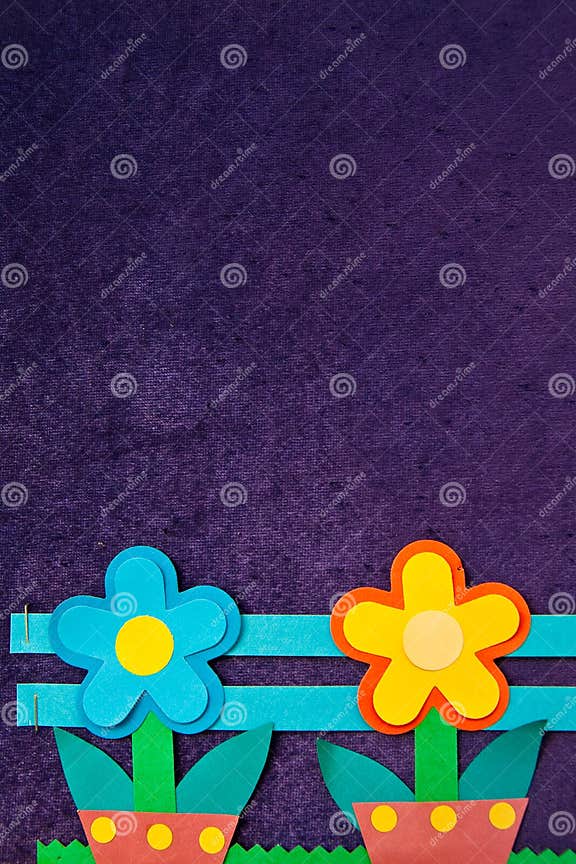 Cutted paper flower stock image. Image of decoration - 12498975