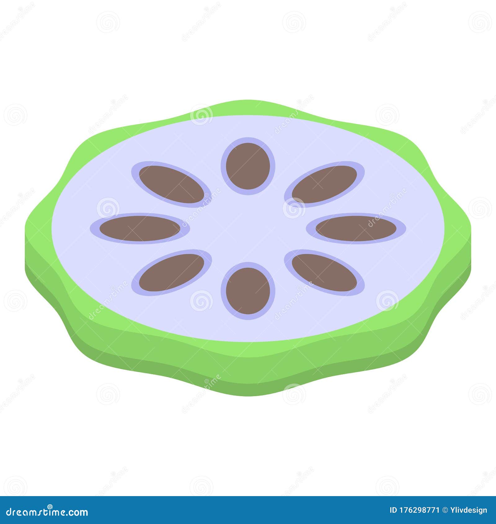 Cutted Soursop Icon, Isometric Style Stock Vector - Illustration of ... Cutted Soursop Icon, Isometric Style Stock Vector - Illustration of ...