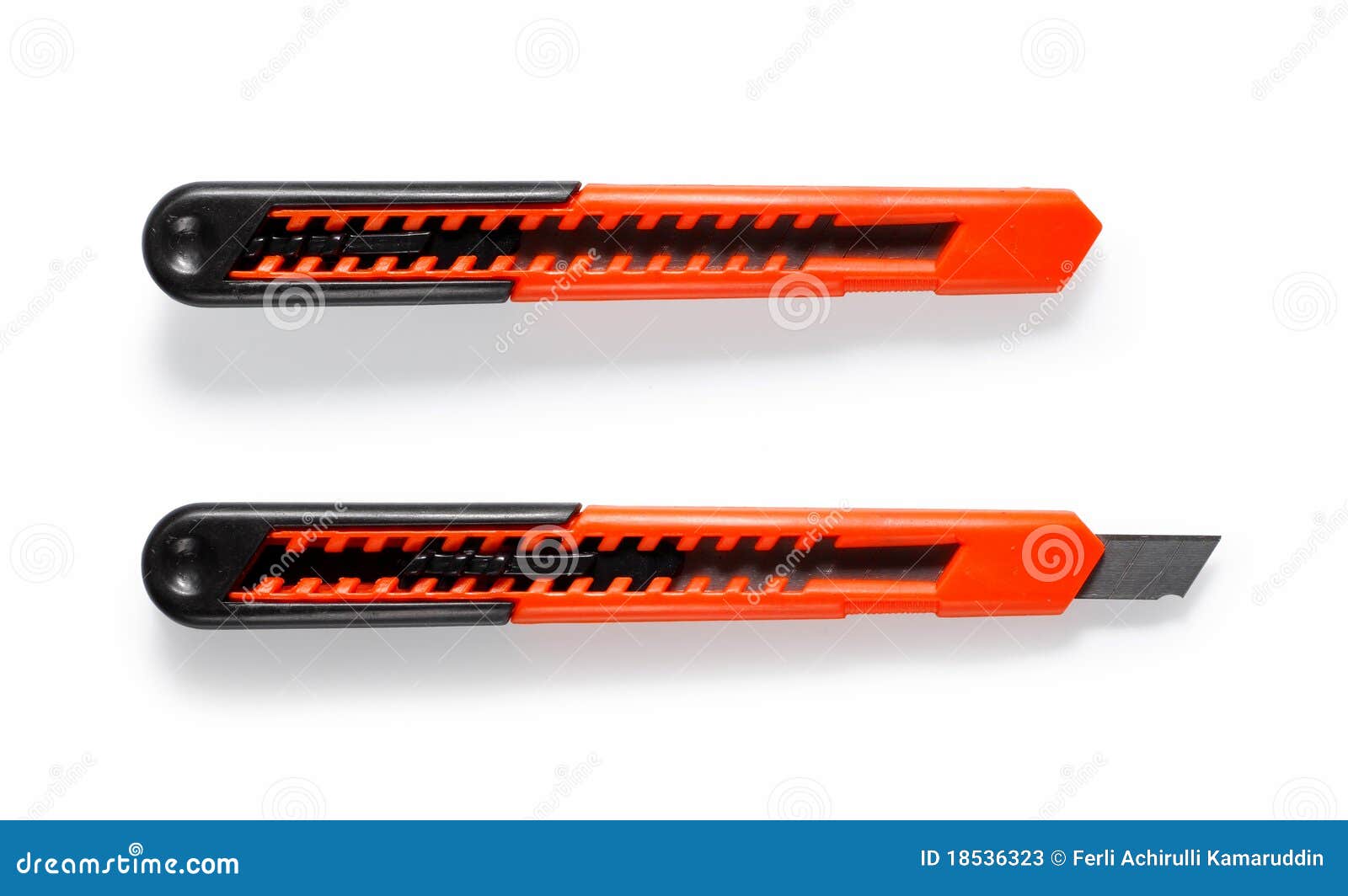 Cutter stock image. Image of handy, razor, orange, office - 18536323