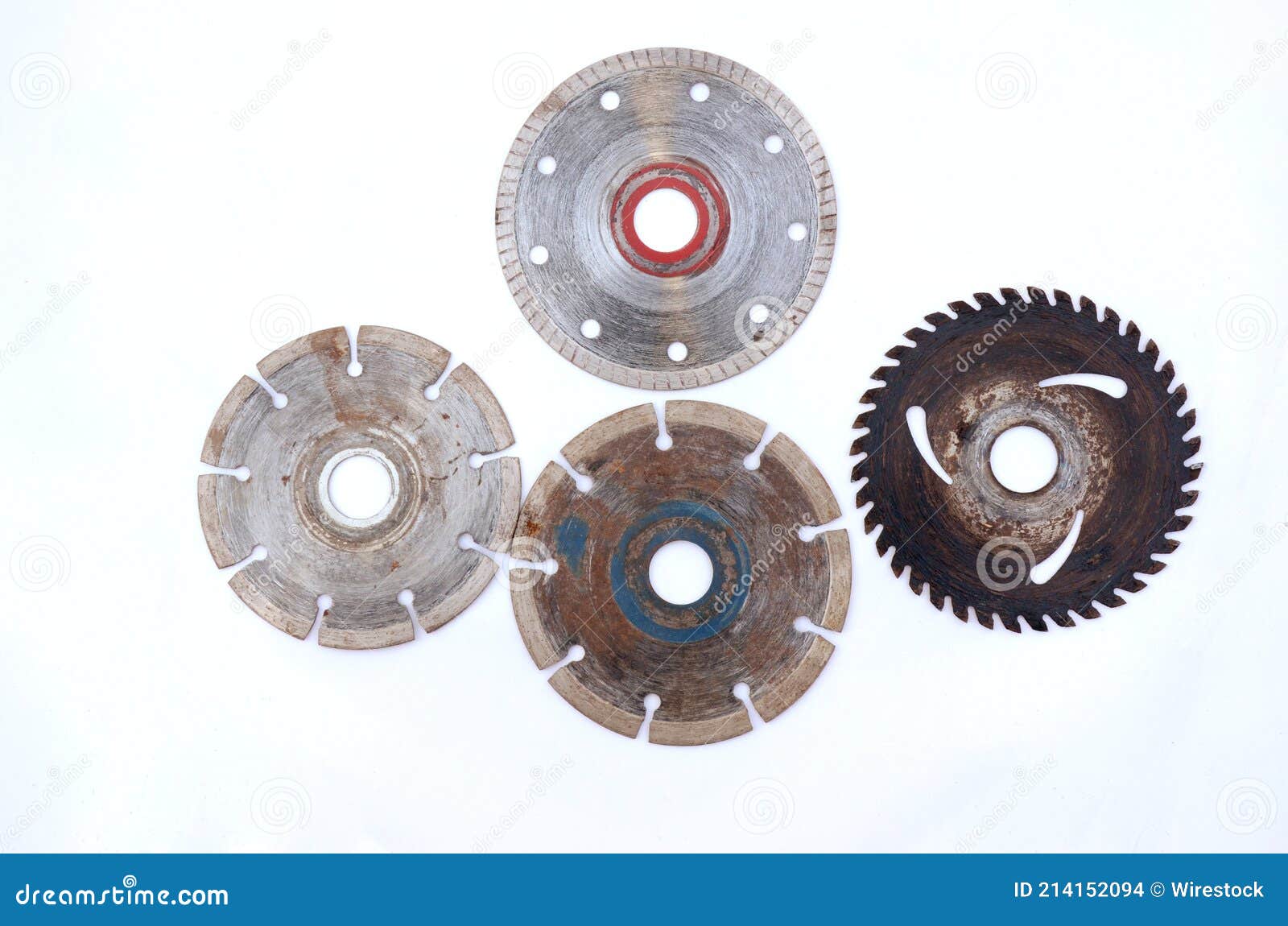 Cutter Blades Isolated on White Background Stock Photo - Image of ...