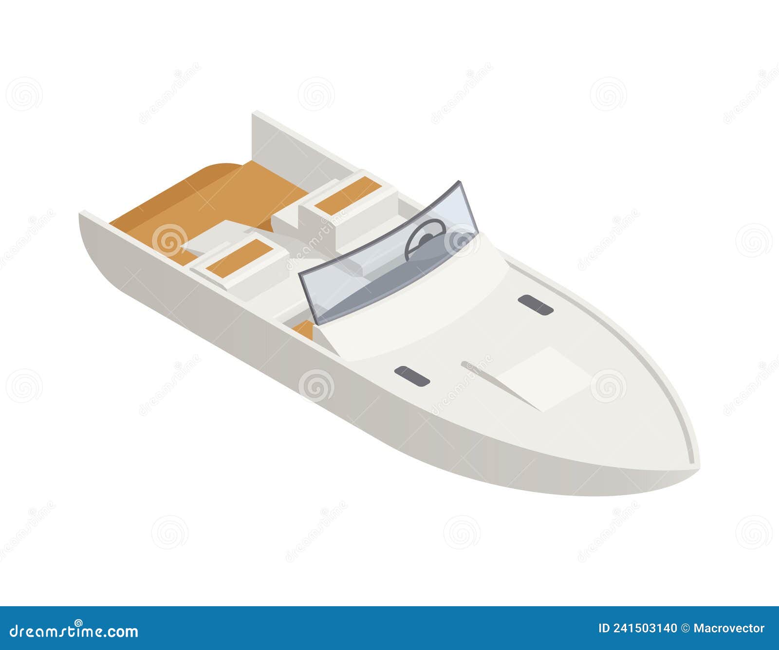 Cutter Boat Isometric Composition Stock Vector - Illustration of ...