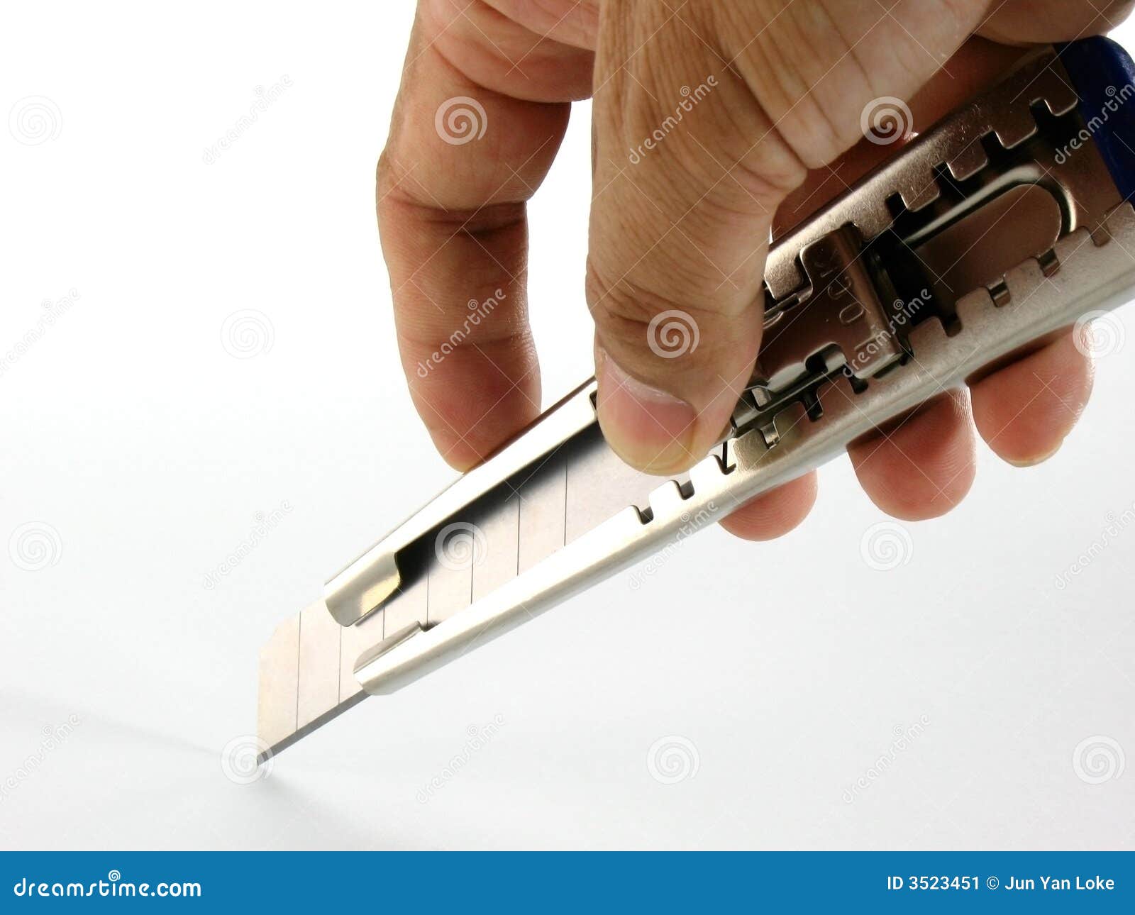 Cutter and Hand stock image. Image of background, mettal - 3523451