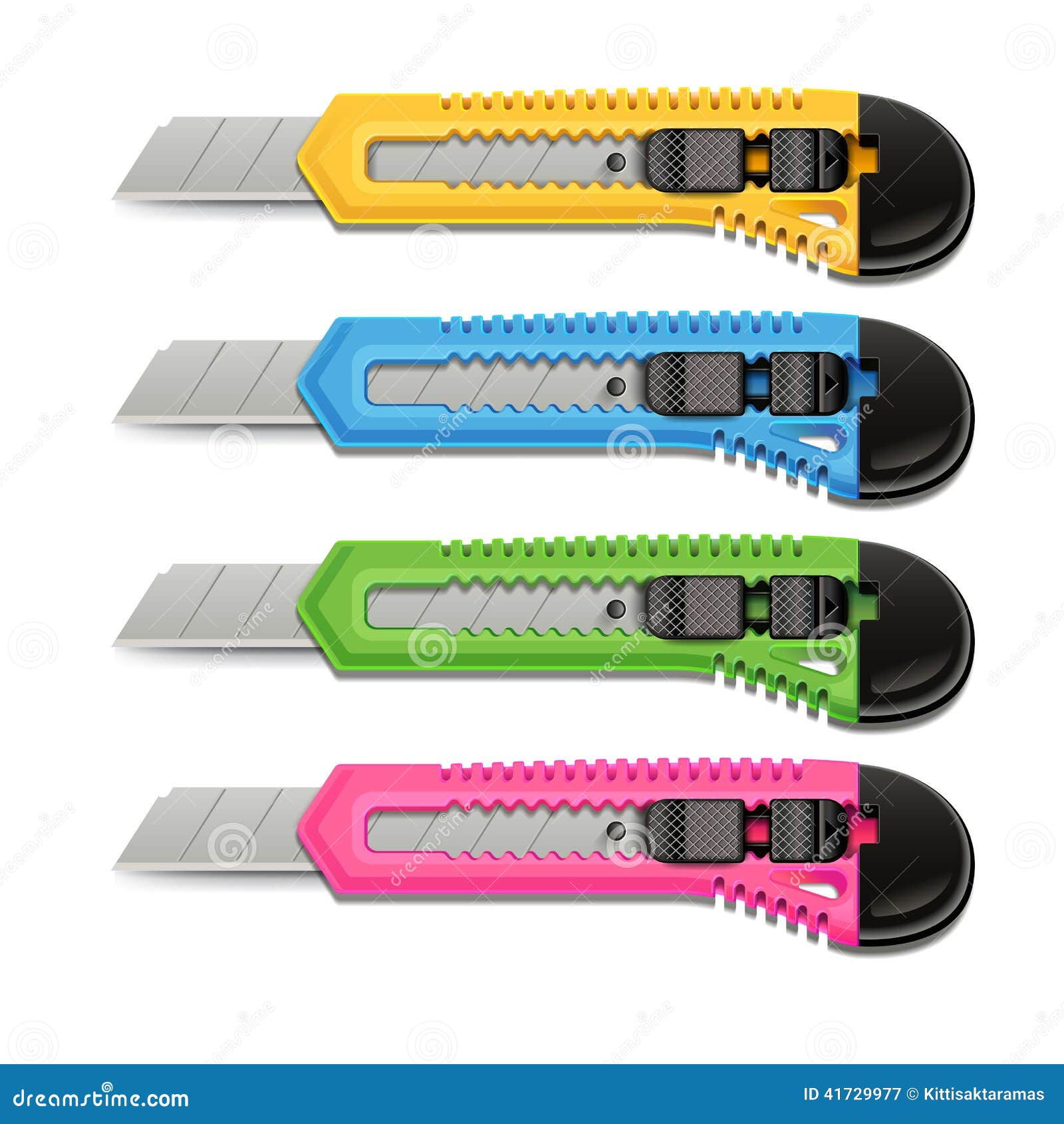 Cutter icons set. stock vector. Illustration of clip - 41729977