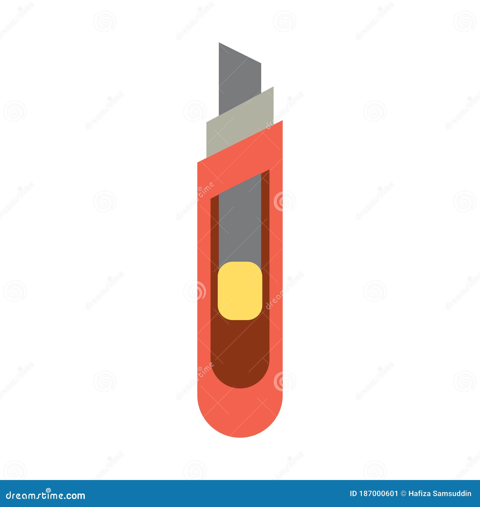 Cutter Knife. Vector Illustration Decorative Design Stock Vector ...