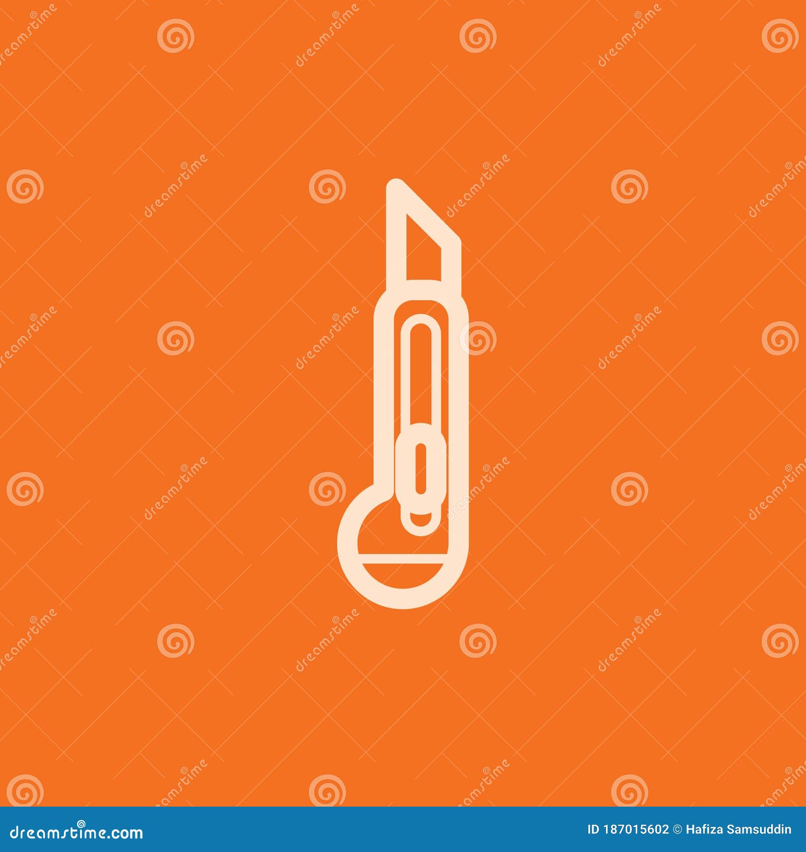 Cutter Knife. Vector Illustration Decorative Design Stock Vector ...