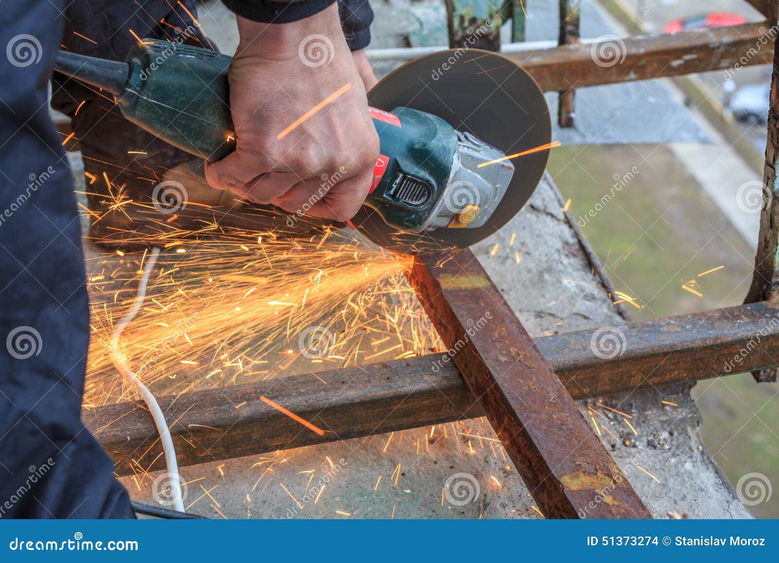 Cutter for metal stock photo. Image of work, abrasive - 51373274