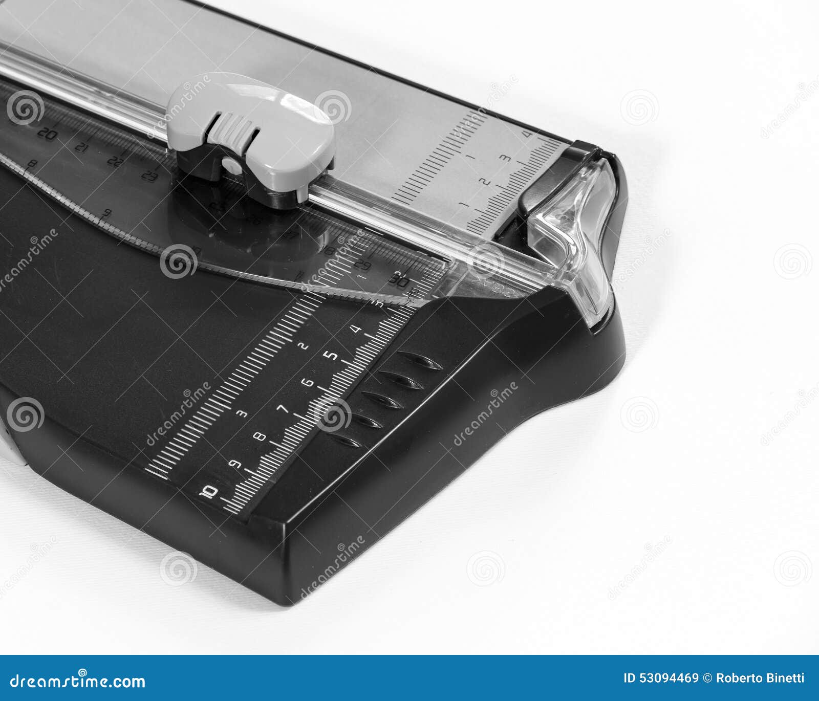 Cutter Paper Black and White Stock Image - Image of scale, business ...