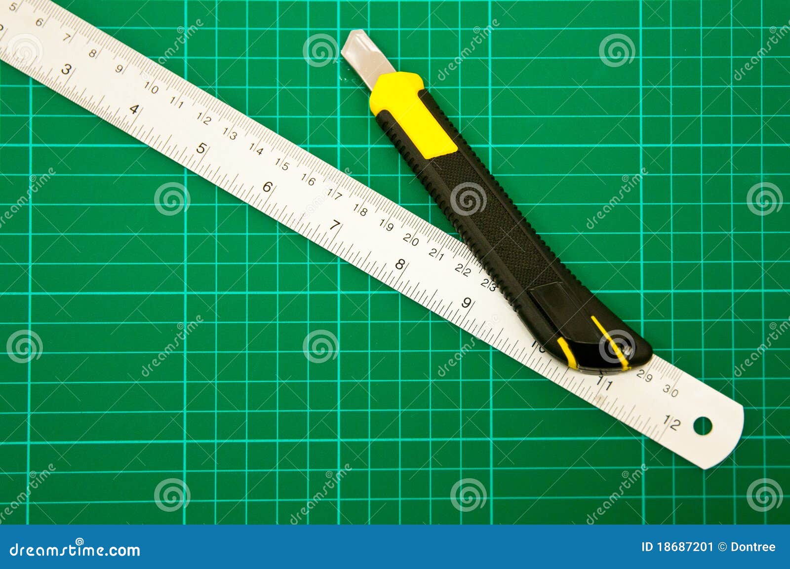 Cutter and Ruler stock image. Image of ruler, equipment - 18687201