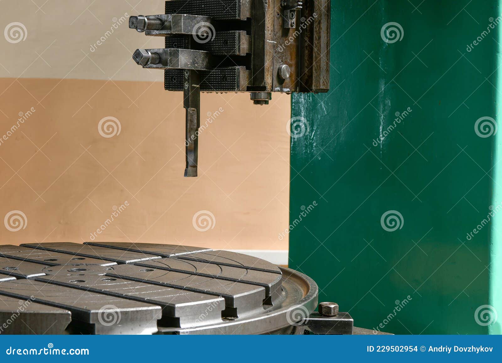 A Cutter on a Slotting Machine for Cutting a Keyway Stock Photo - Image ...