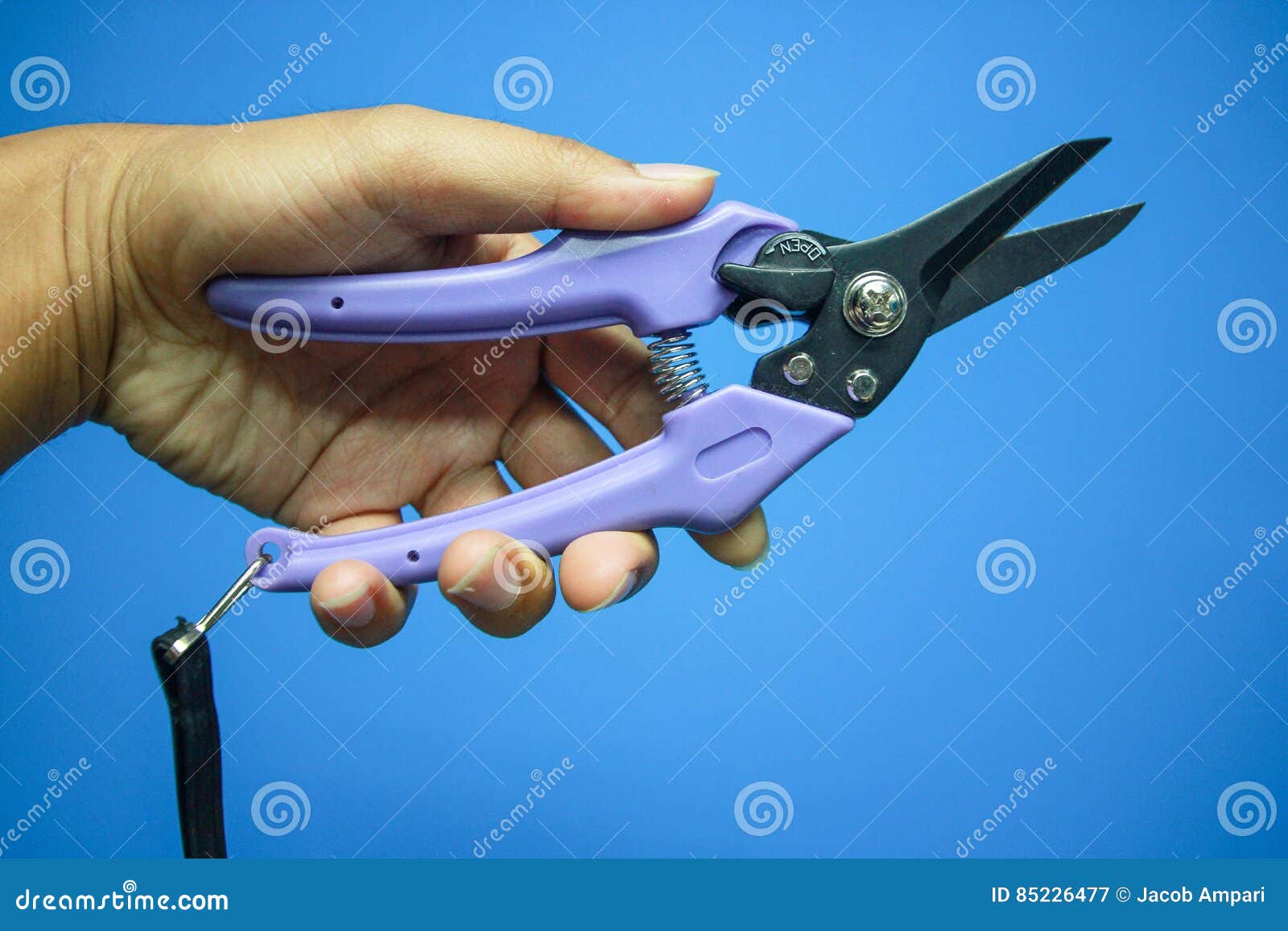 Cutter To Cut Cable or Wire Stock Image - Image of green, electricity ...