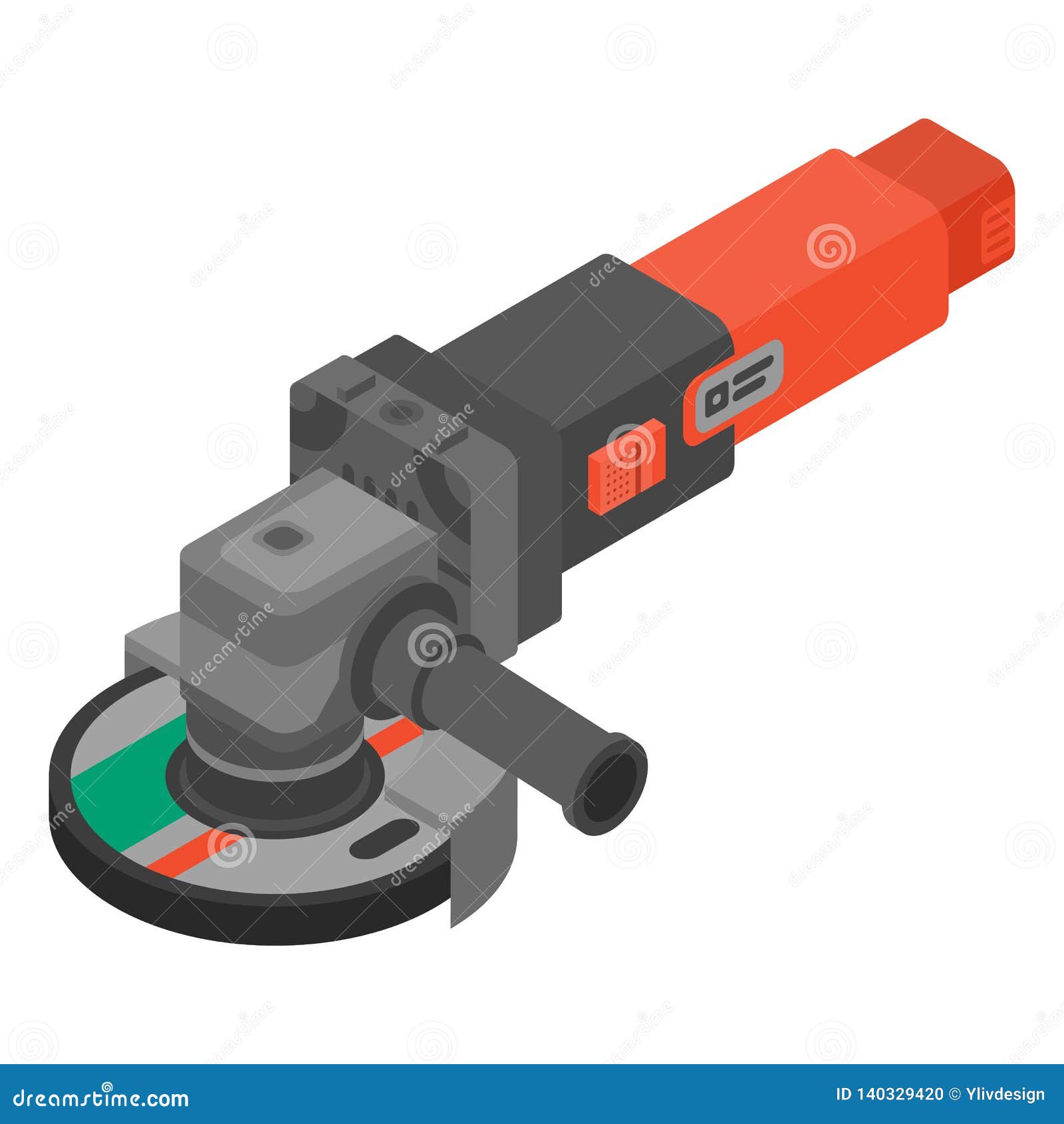 Cutting Angle Grinder Icon, Isometric Style Stock Vector - Illustration ...