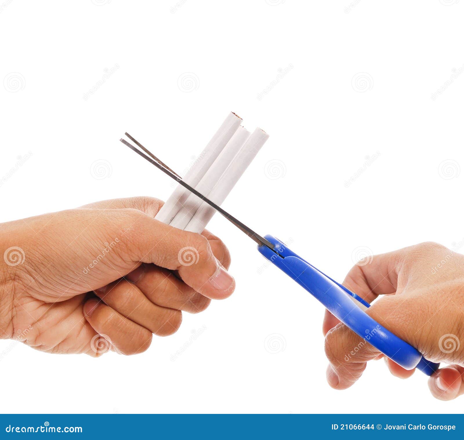 Cutting the Bad Habit stock photo. Image of comfort, habit - 21066644