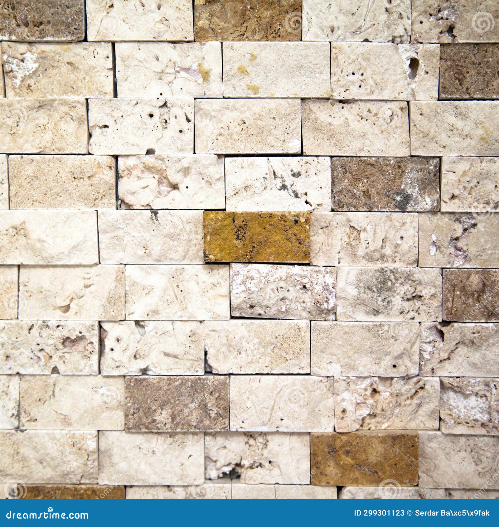 Cutting Beige Marble Wall Rectangular, Seamless Lined Up Stock Image ...