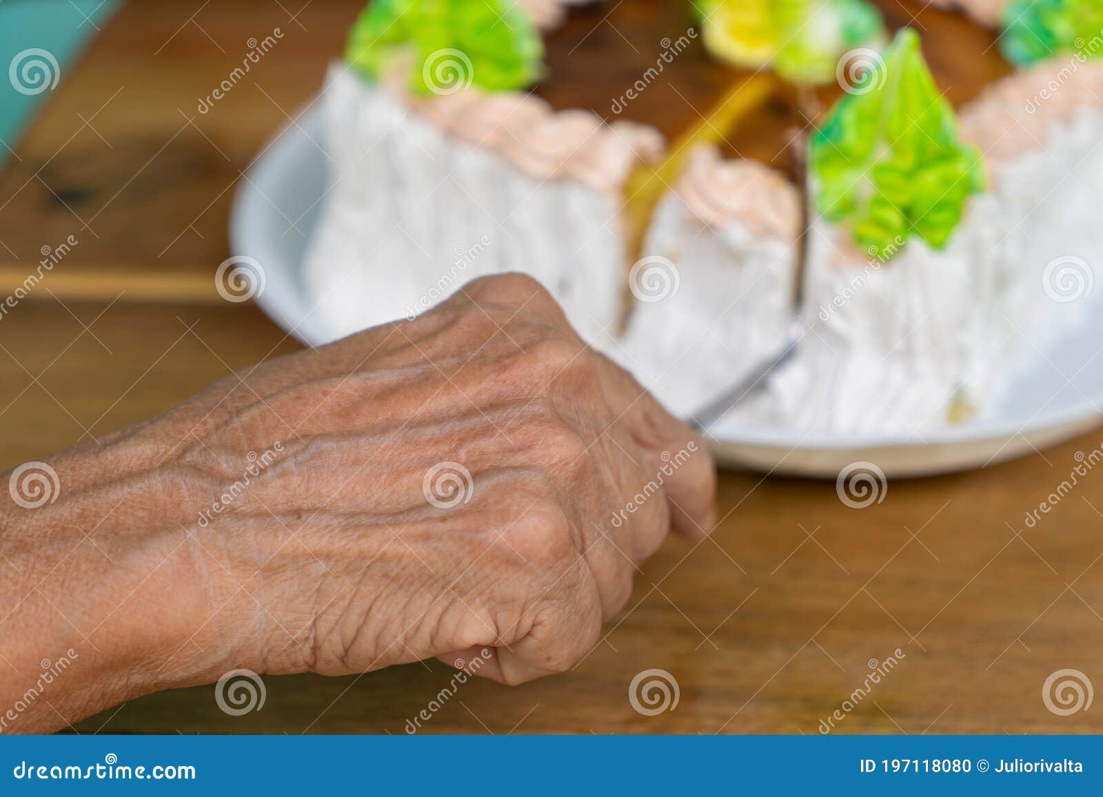 Cutting a birthday cake stock photo. Image of knife - 197118080