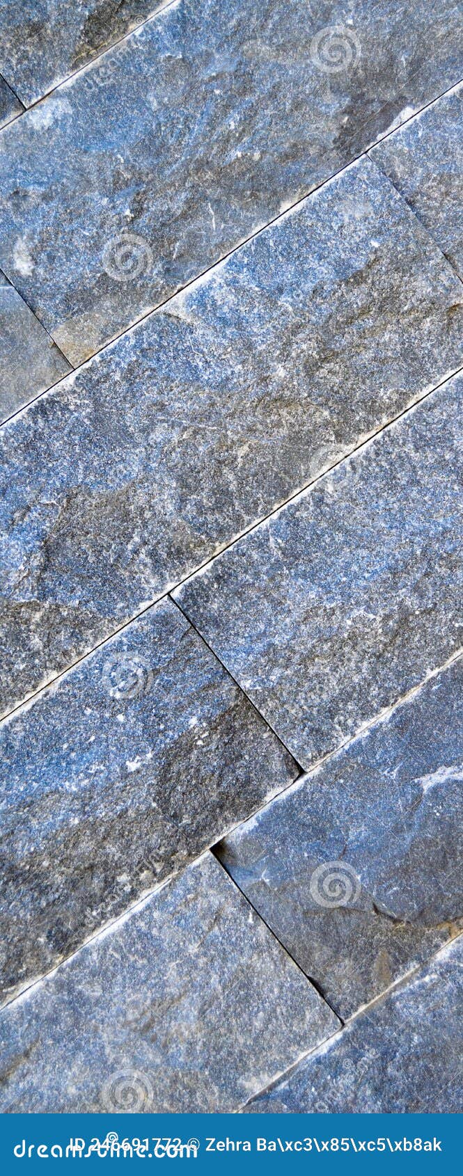 Cutting Blue Marble Wall, Lined Up, Detail. Stock Photo - Image of ...