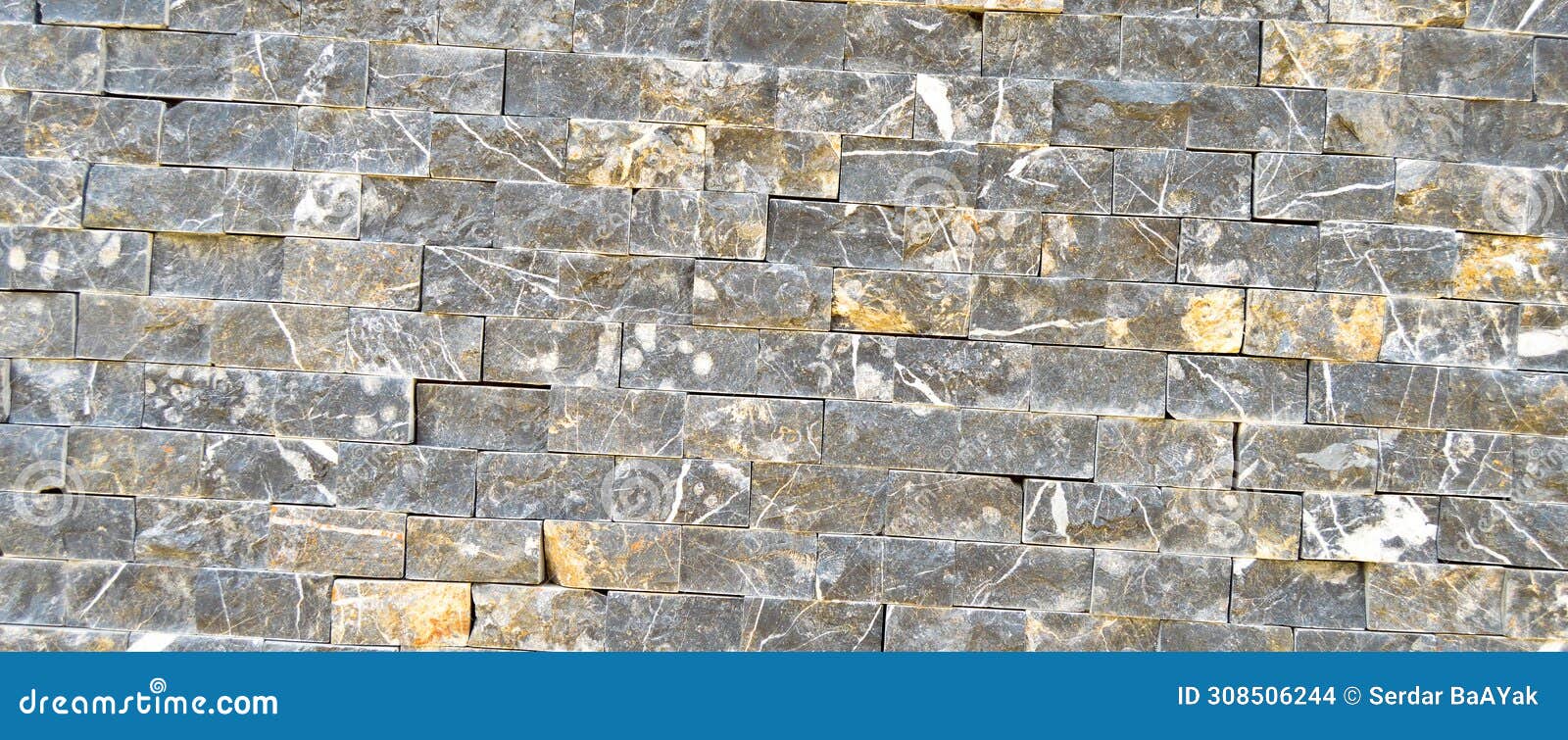 Cutting Blue Marble Wall Rectangular, Seamless Lined Up Stock Photo ...