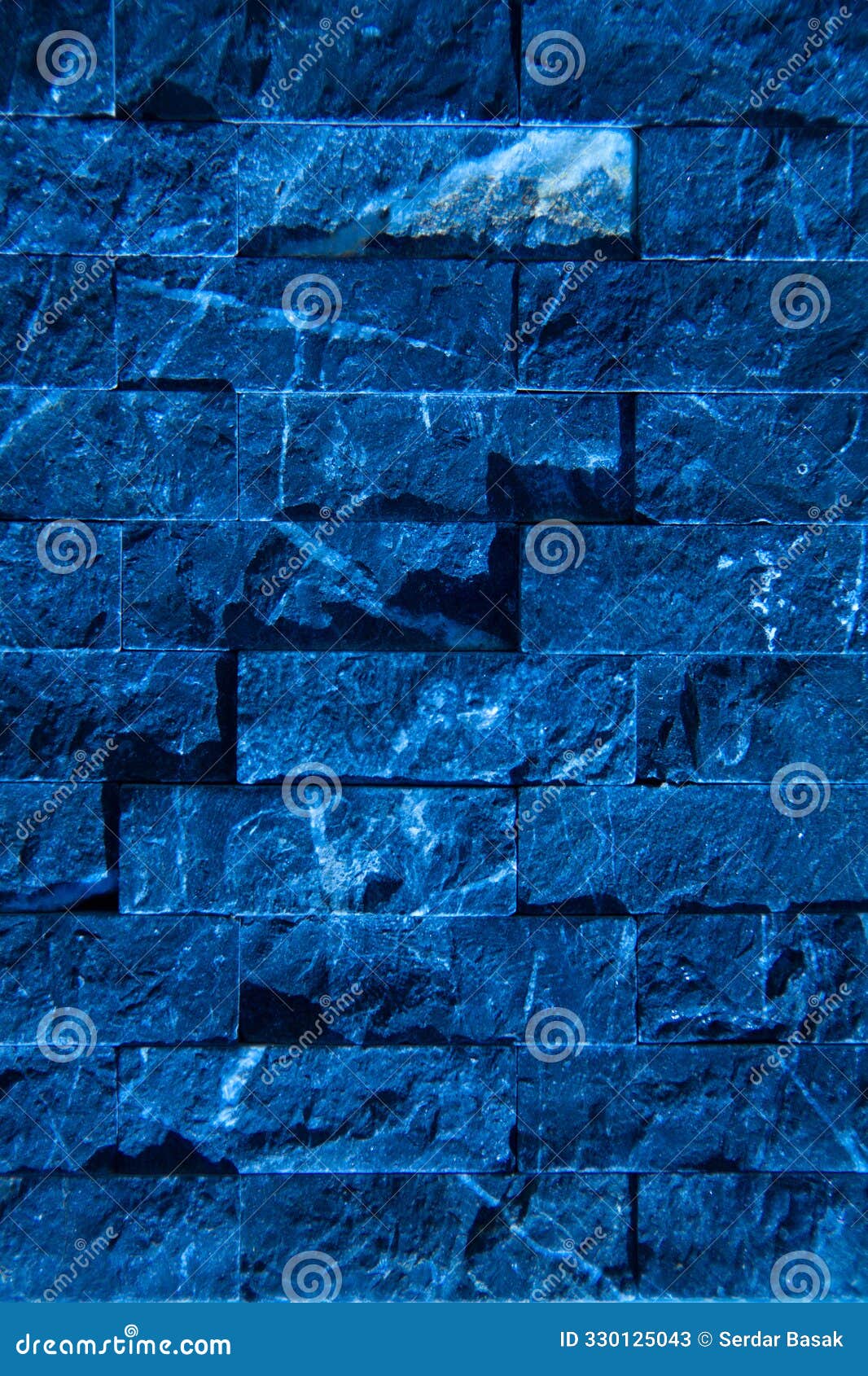 Cutting Blue Organic Marble Wall Rectangular, Seamless Lined Up Stock ...