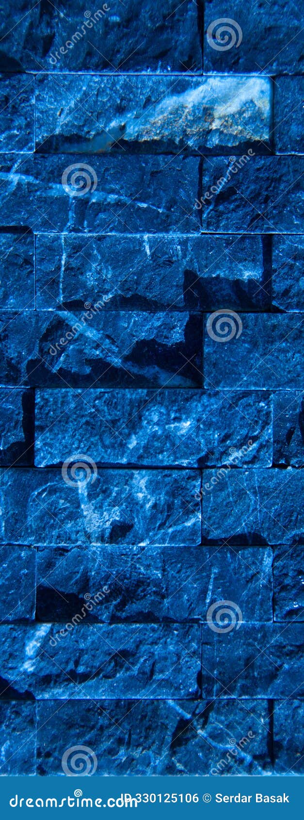 Cutting Blue Organic Marble Wall Rectangular, Seamless Lined Up Stock ...