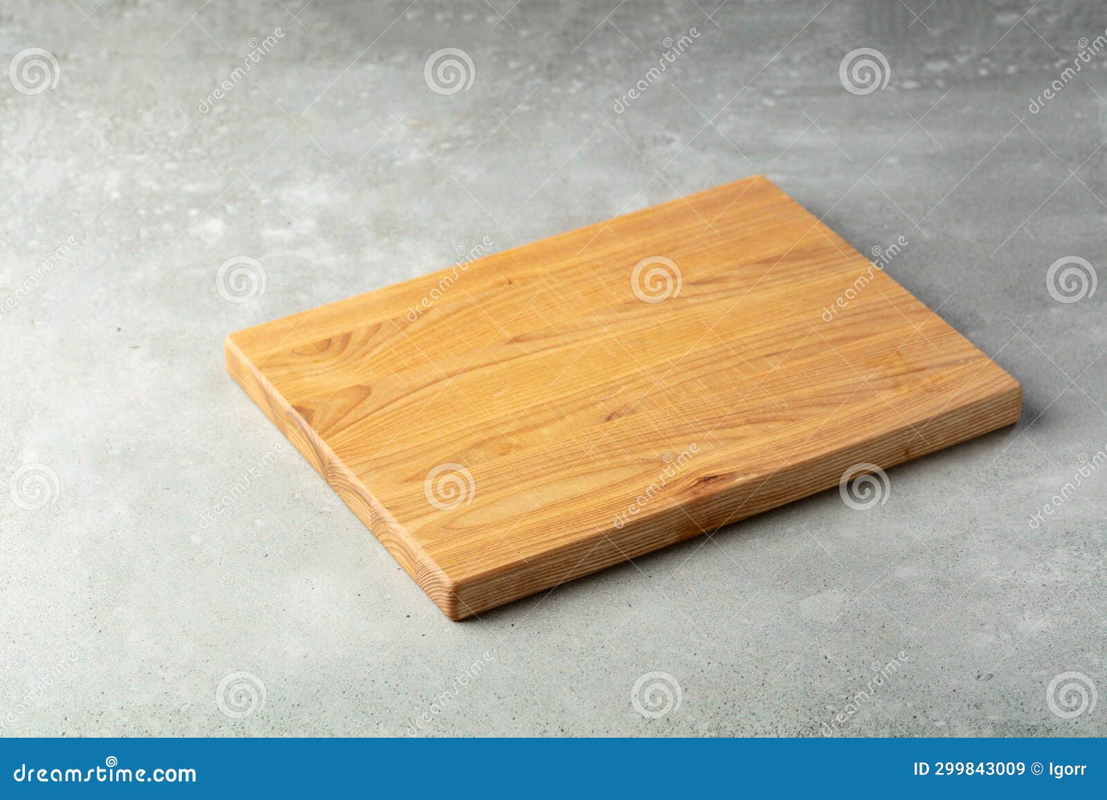 Cutting Board on a Stone Table Stock Image - Image of empty, kitchen ...
