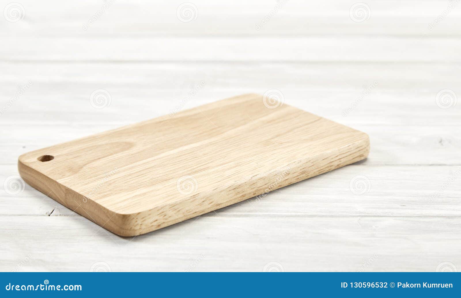 Cutting Board Top View on Wooden Background Stock Photo - Image of ...