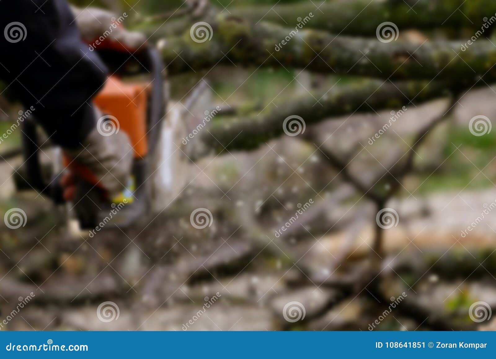 Cutting of the branch stock image. Image of machine - 108641851