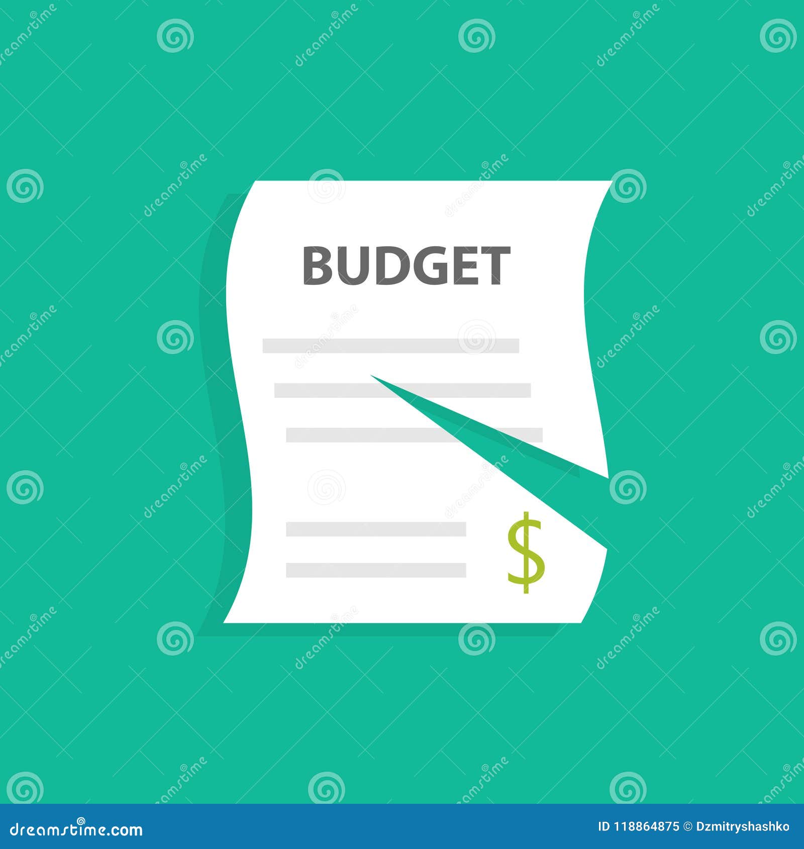 Budget Icon In Trendy Design Style. Budget Icon Isolated On White ...