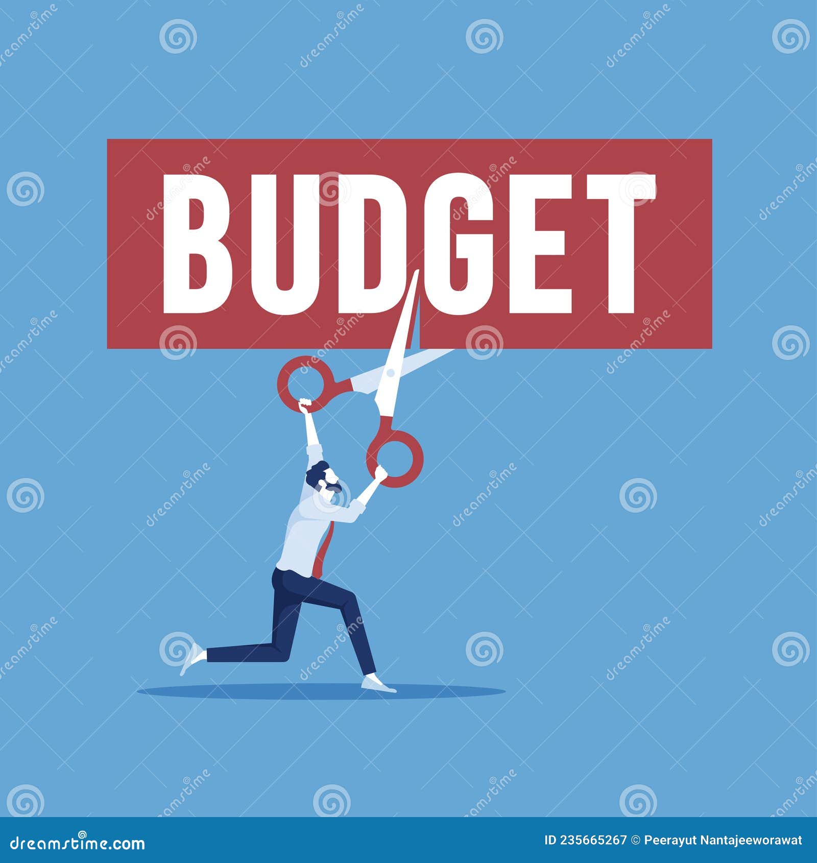 Cutting Budget Vector Concept Stock Vector - Illustration of corporate ...
