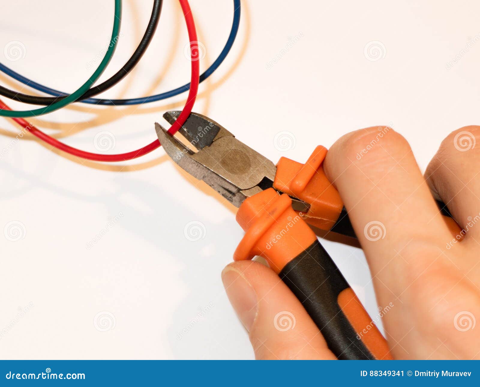Cutting cable stock image. Image of electrical, electricity - 88349341