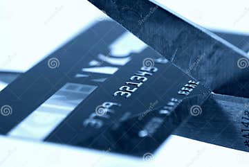 Cutting the Card stock photo. Image of retail, savings, debt - 86682