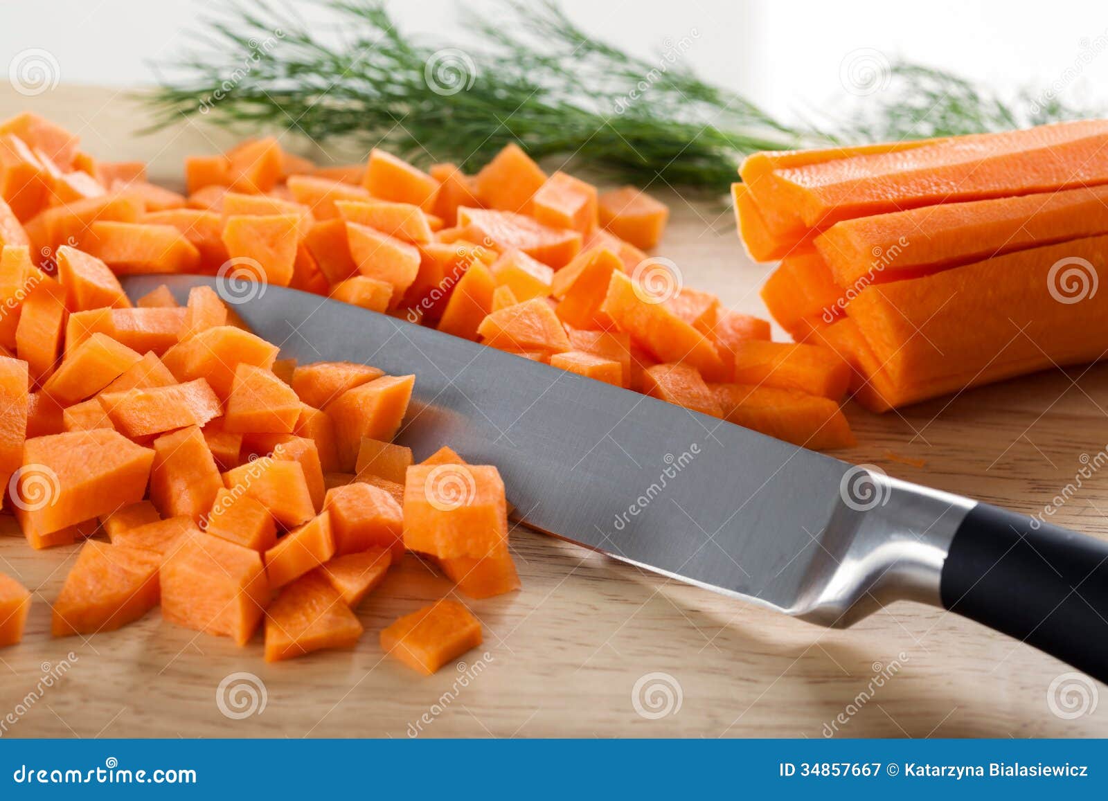 Cutting carrot stock image. Image of dinner, nutrition - 34857667
