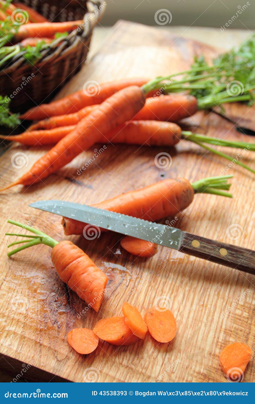 Cutting carrots with knife stock image. Image of lifestyle - 43538393