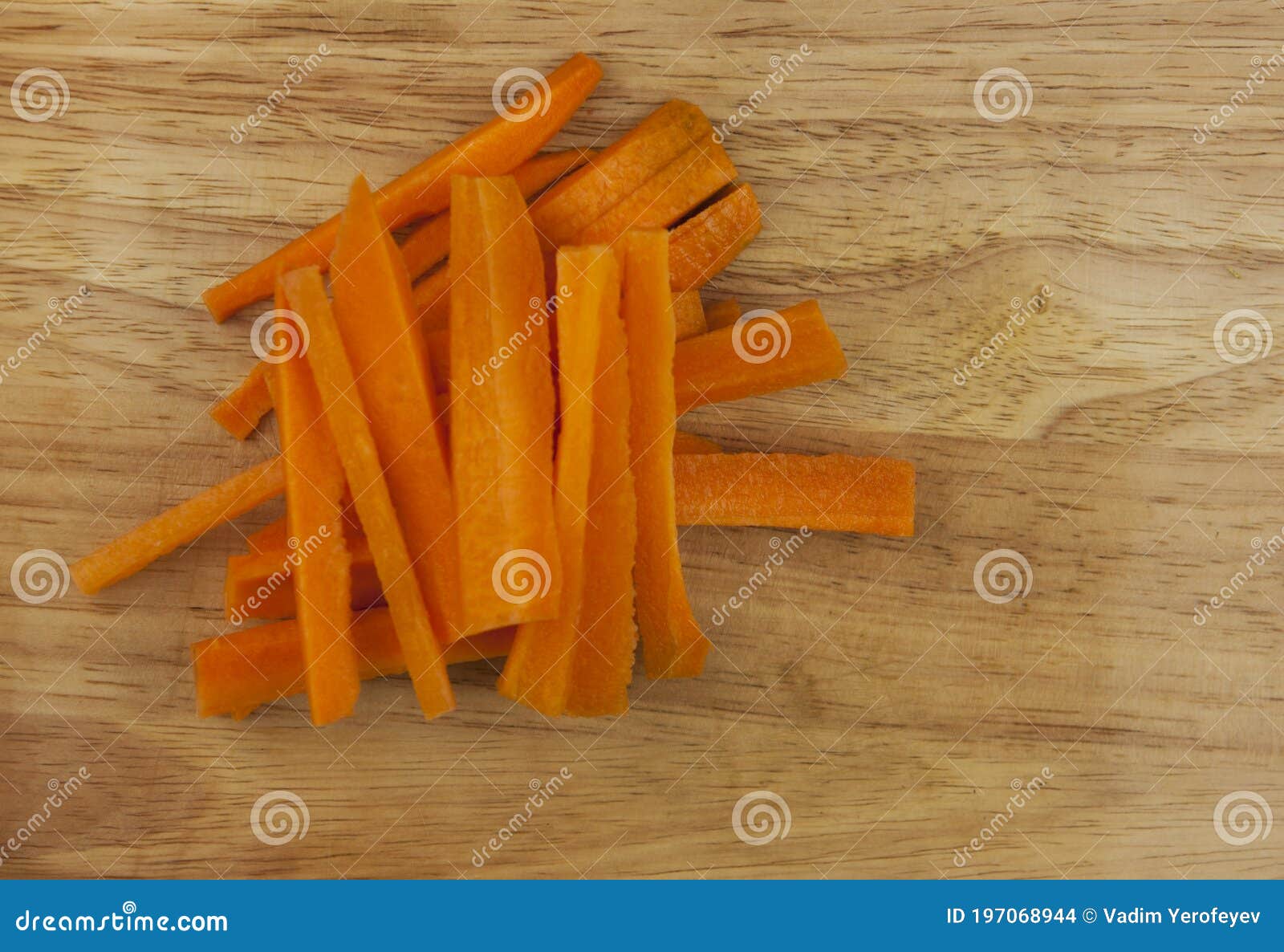 Cutting Carrots into Strips Prepare for Cooking Stock Photo - Image of ...