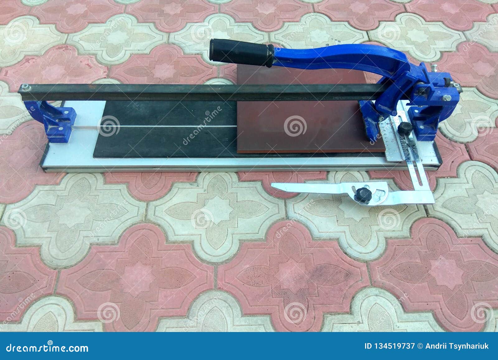 Cutting Ceramic Tiles on a White Background Stock Image - Image of ...