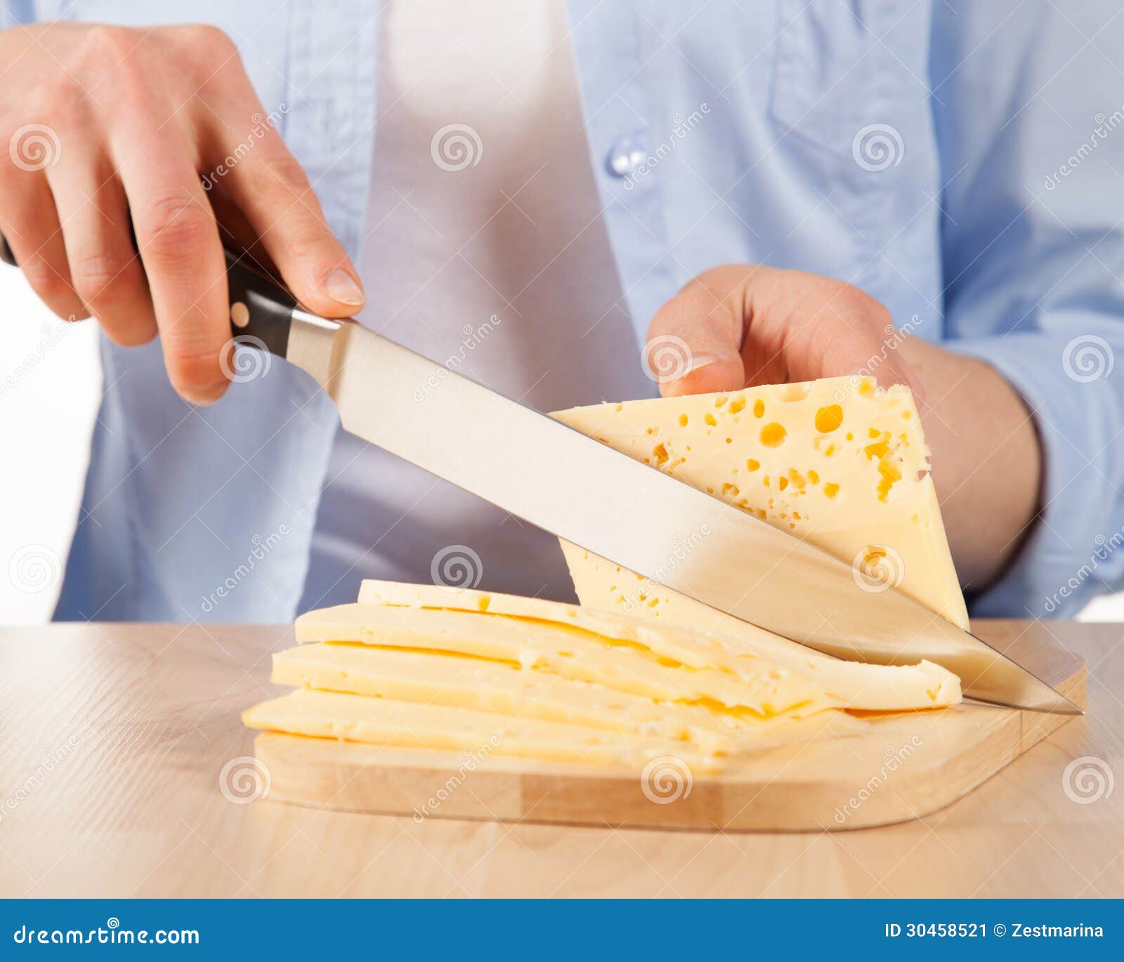 Cutting cheese stock image. Image of cook, board, gourmet - 30458521