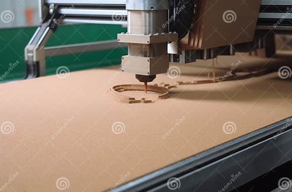 Cutting Chipboard Production. Generate Ai Stock Photo - Image of ...