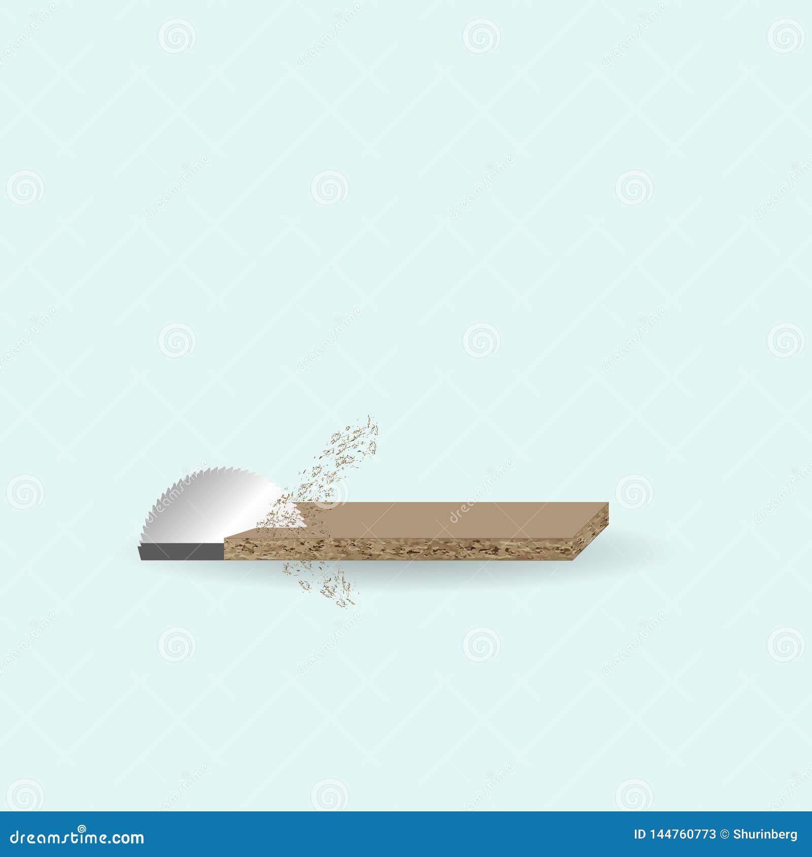 Cutting cutting chipboard stock vector. Illustration of isolated ...