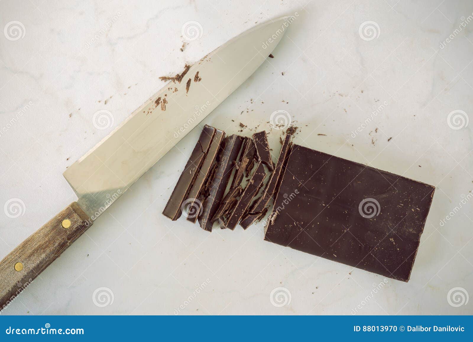 Cutting a chocolate stock photo. Image of diet, fresh - 88013970
