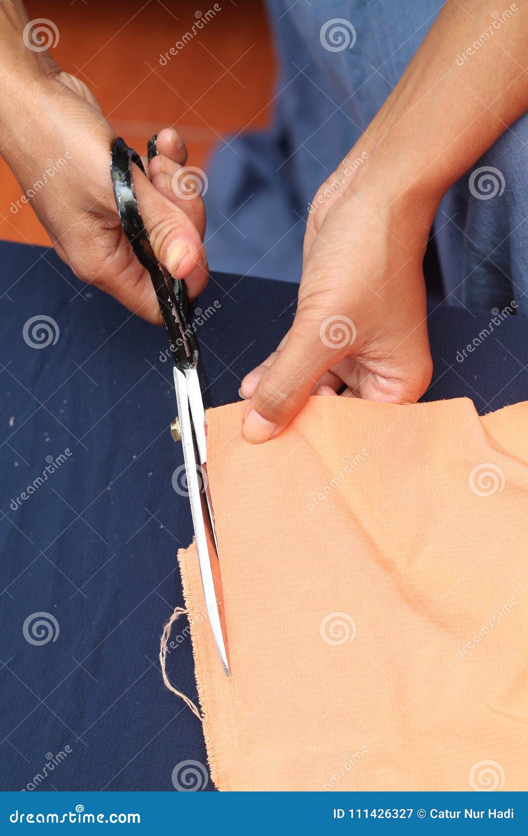 Cutting cloth, version stock image. Image of close, fashion - 111426327