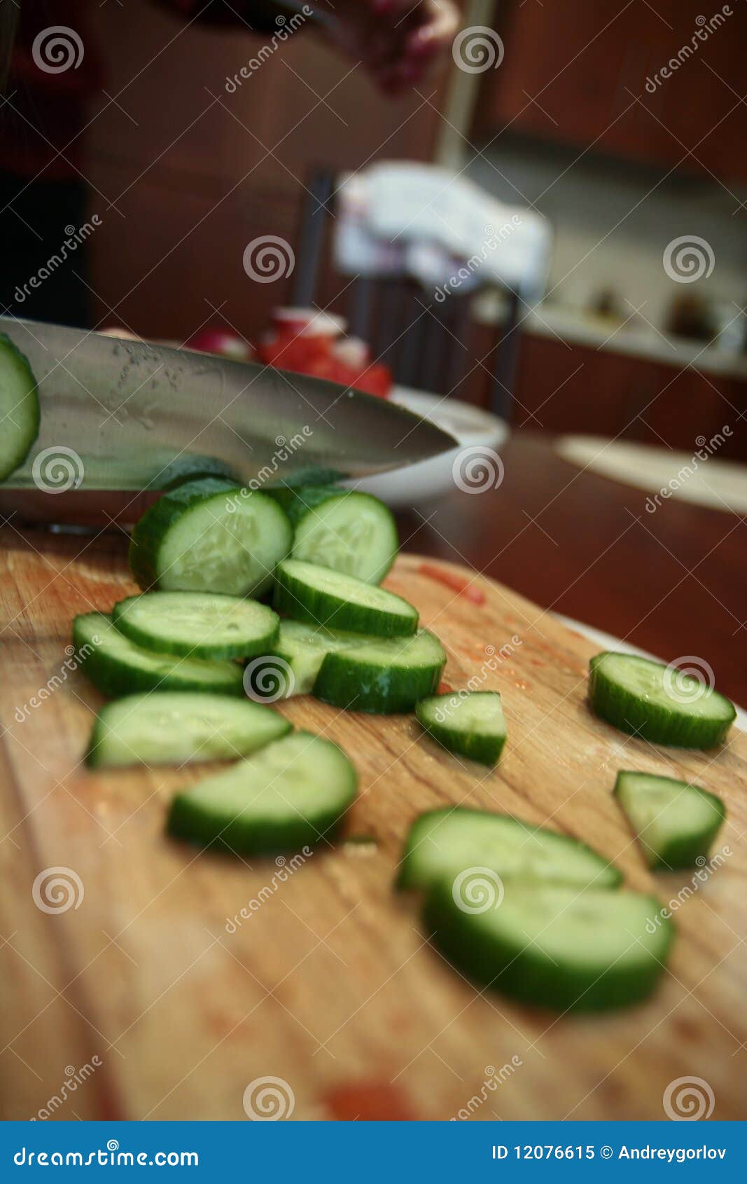 Cutting cucumber stock image. Image of diabetical, health - 12076615