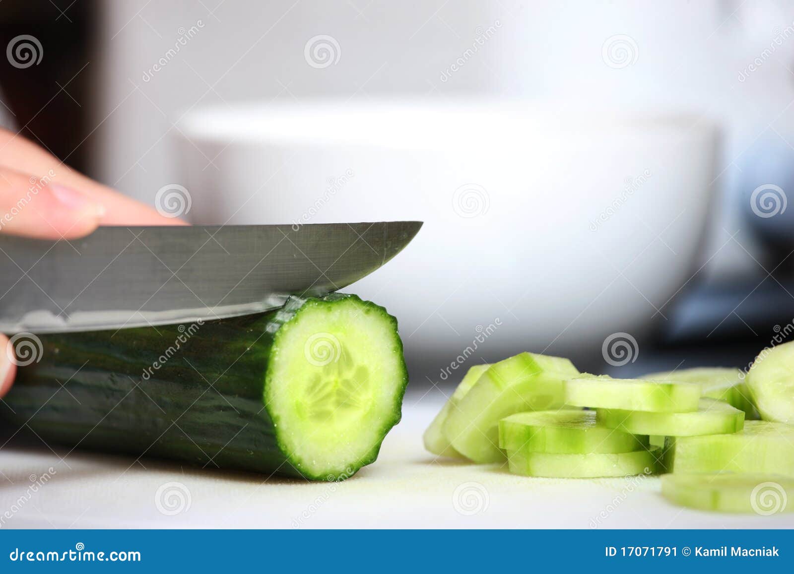 Cutting cucumber stock image. Image of diet, closeup - 17071791