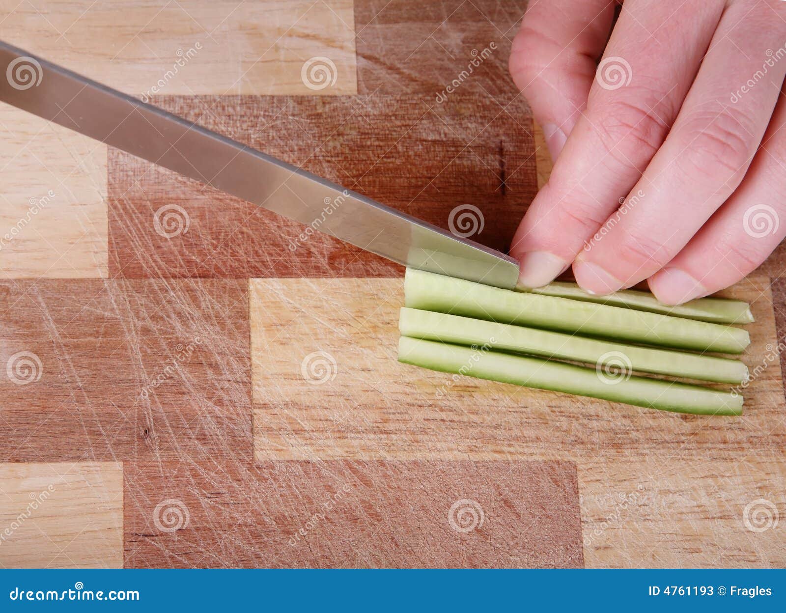 Cutting the cucumber stock image. Image of pieces, fresh - 4761193