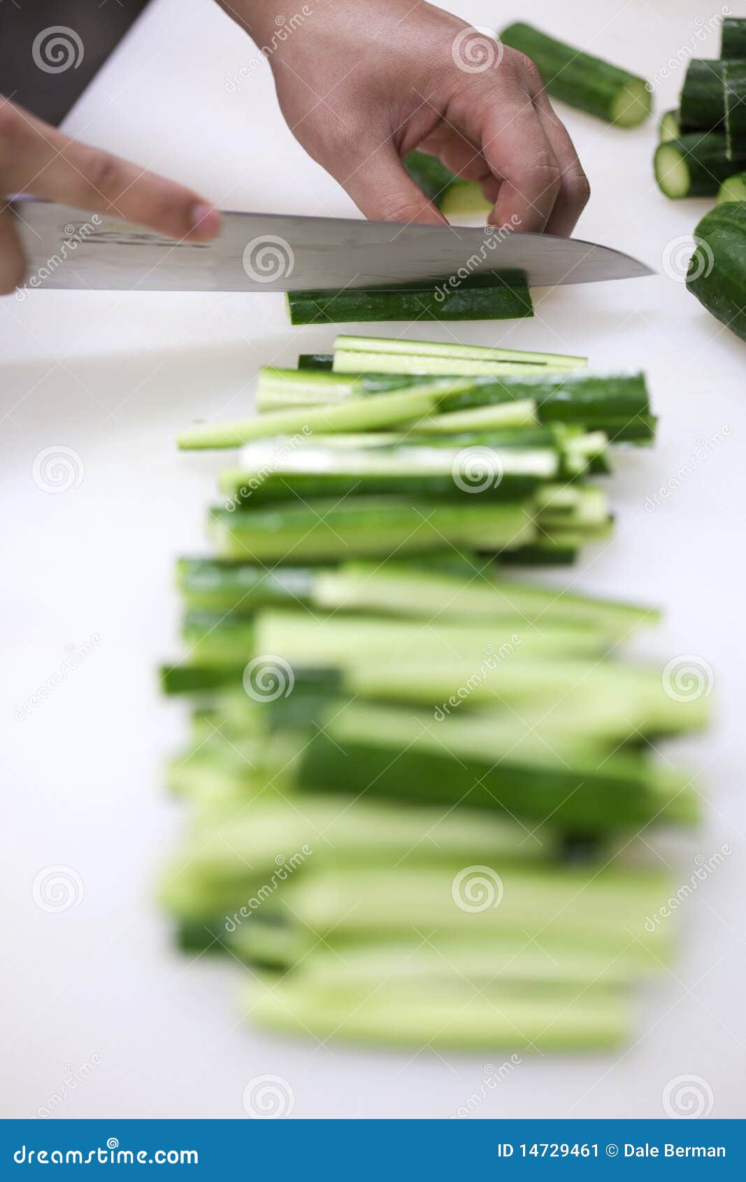 Cutting of Cucumbers stock image. Image of cucumbers - 14729461