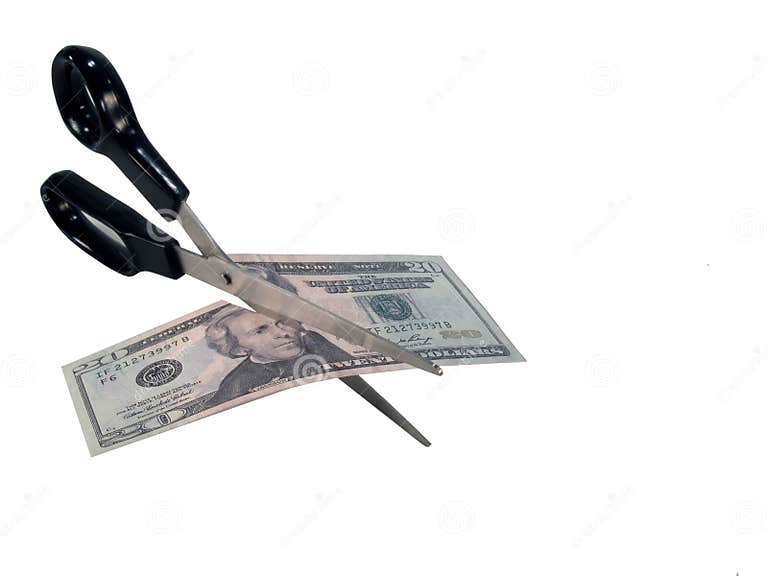 Cutting Currency stock photo. Image of economy, isolated - 8565606