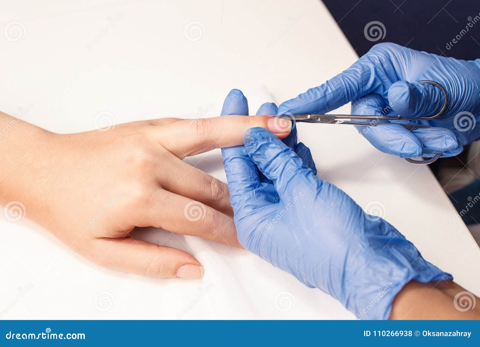 Manicure Process in Beauty Salon Stock Photo - Image of beautiful ...